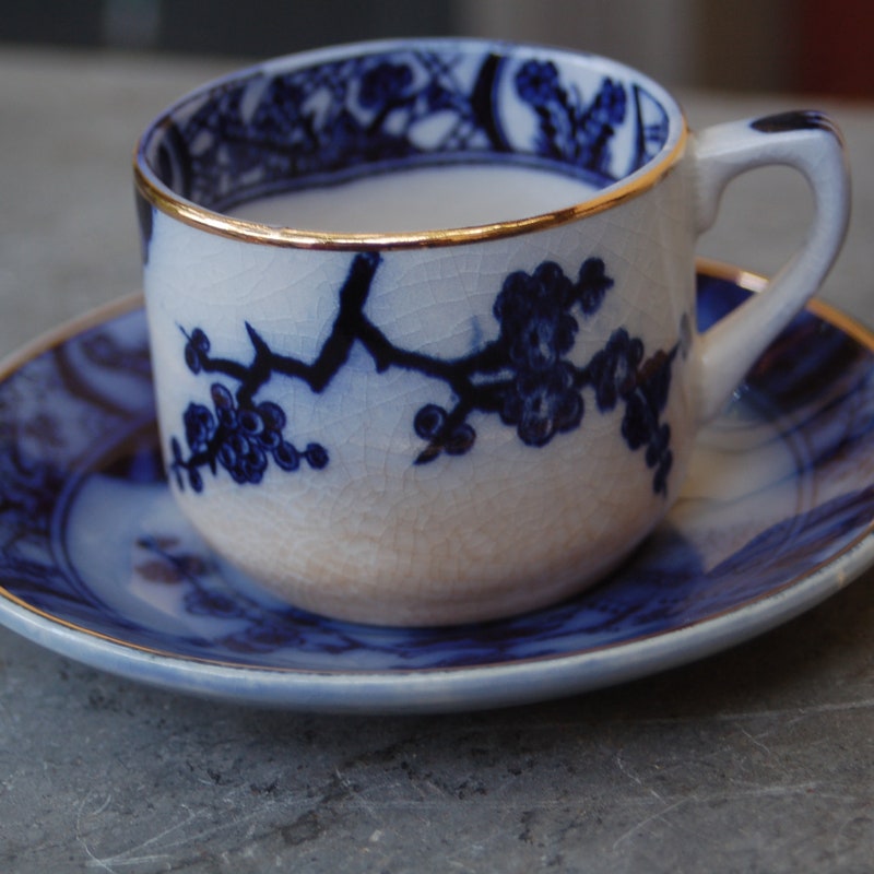 Flow Blue Tea Cup - Etsy