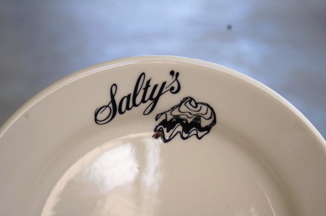 Homer Laughlin Salty Restaurant China Dinner Clam Plate - Vintage Salty ...
