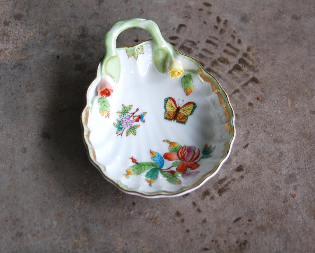 Herend Hungary Rare Queen Victoria VBO VBA Porcelain Ice Cream Dish W ...