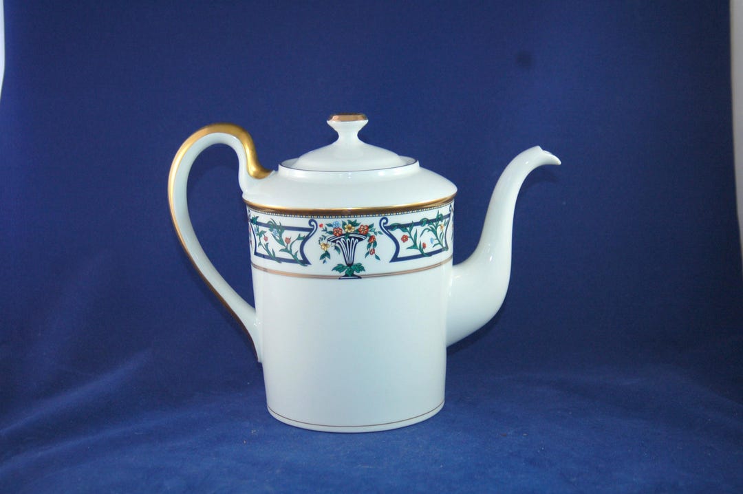 Beautiful Christian Dior Porcelain Florissant China 8 Cup Coffee Teapot ...