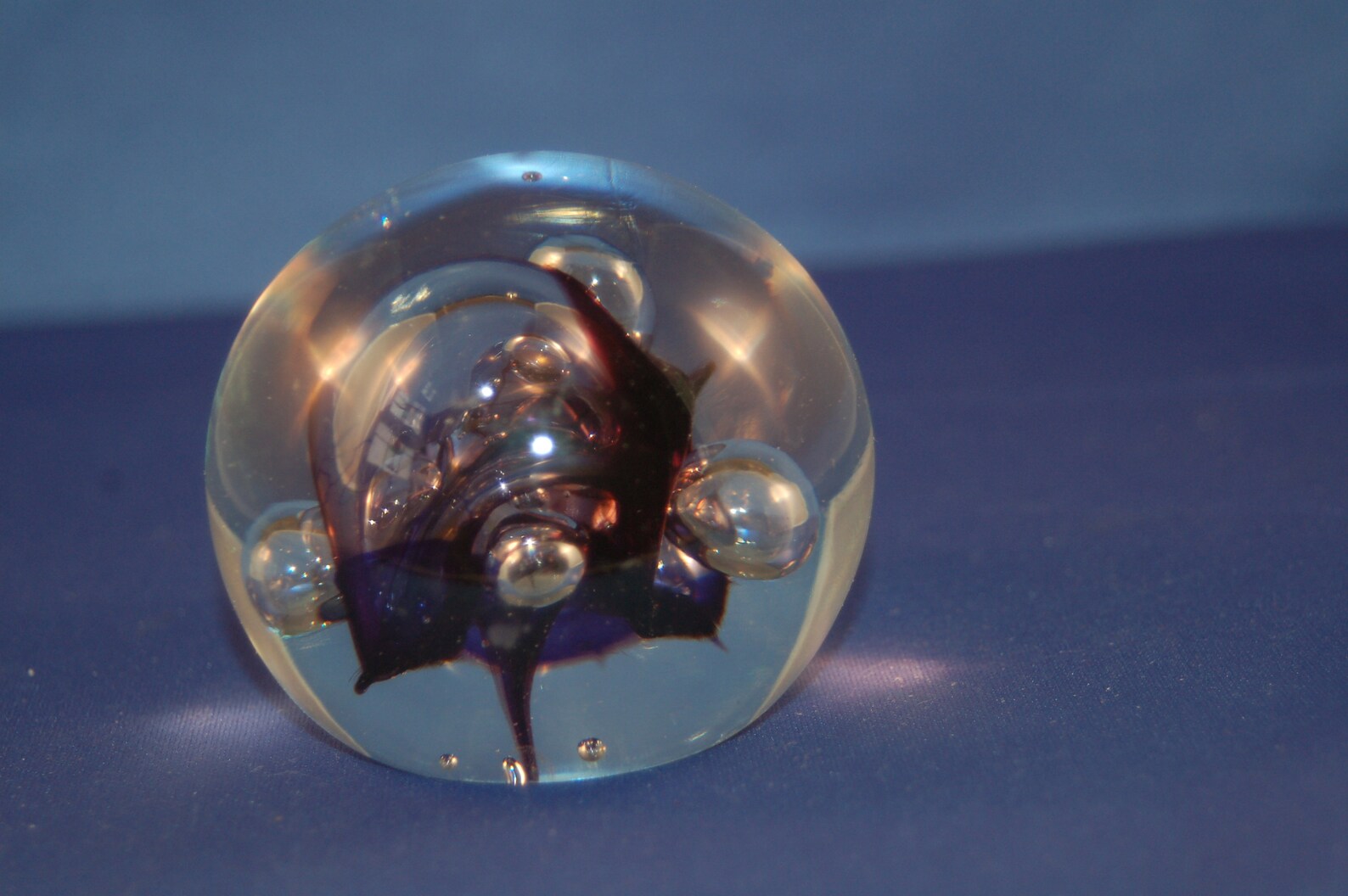 Rollin Karg Art Glass Signed Paperweight With Dancing - Etsy