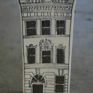 HTF Molly Hatch Anthropologie Rare Town, City, Village Tall Square ...