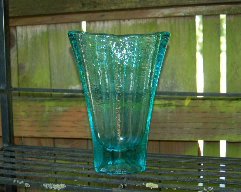 Rare Fire & Light Recycled Signed Art Glass Aurora Vase Fire - Etsy