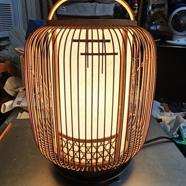 Bamboo Paper Lantern - Etsy