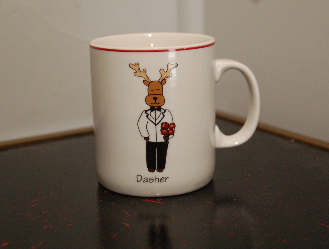 Dasher Santa's Reindeer Mug LTD Commodities LTD Inc. ~ Christmas ...