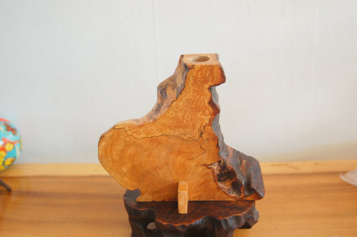 Artist Crafted Organic Live Edge Cross Section Burl W/ - Etsy