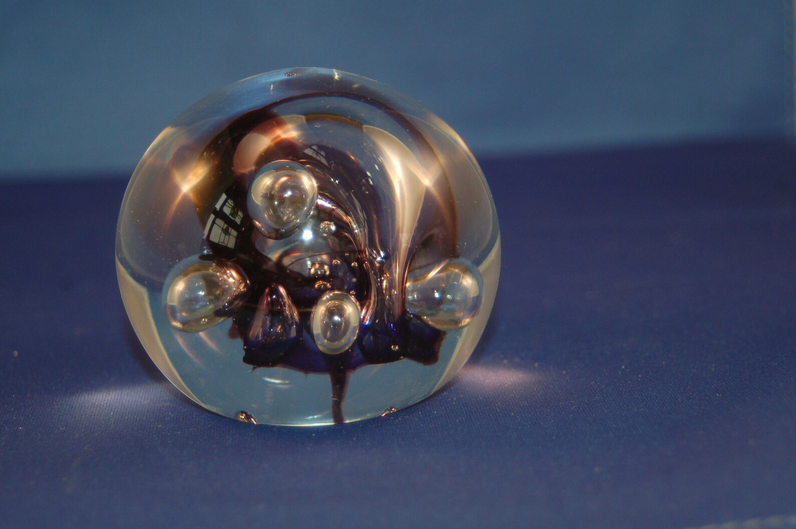 Rollin Karg Art Glass Signed Paperweight With Dancing - Etsy