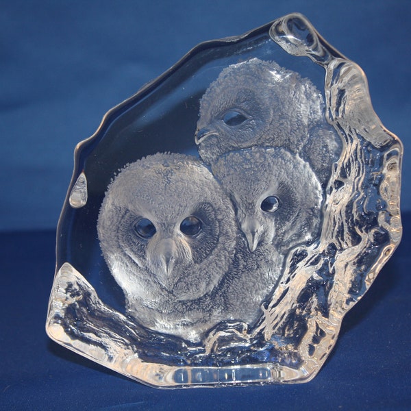 Signed Crystal Owl - Etsy