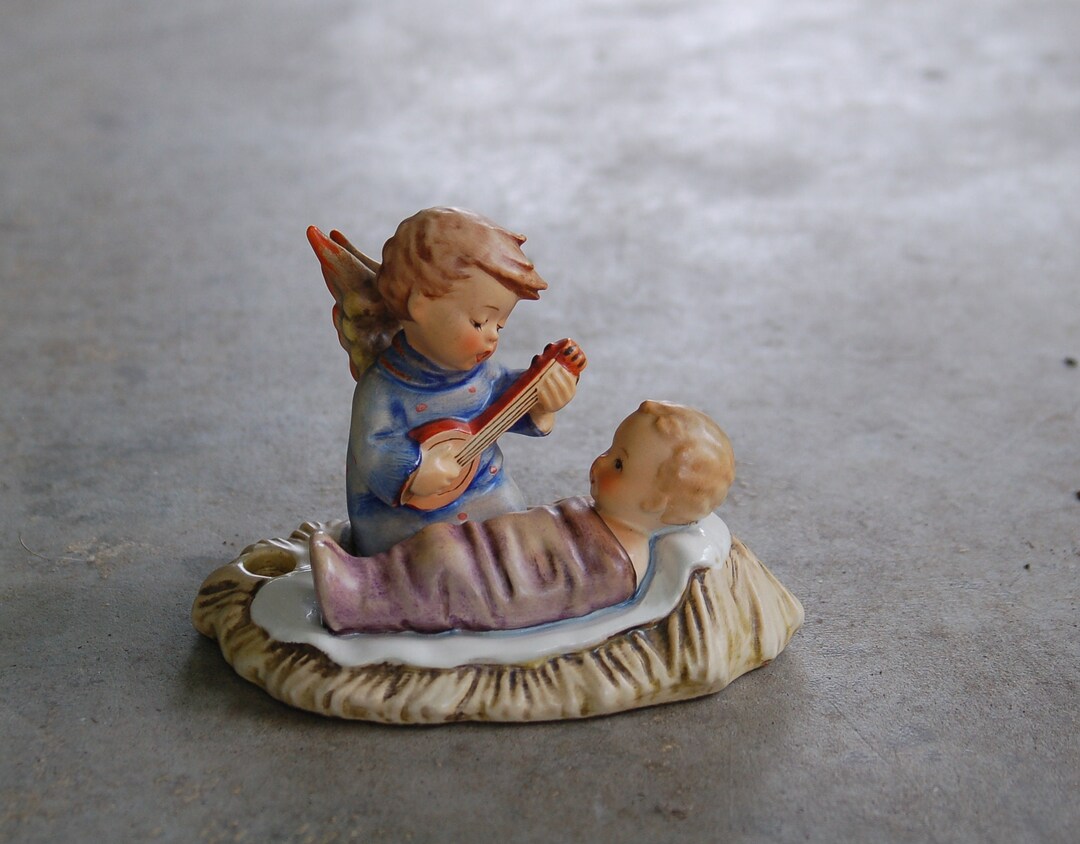 Goebel M.I. Hummel 24/1 "lullaby" Candle Holder TMK 2 Circle Bee, 1957 ...