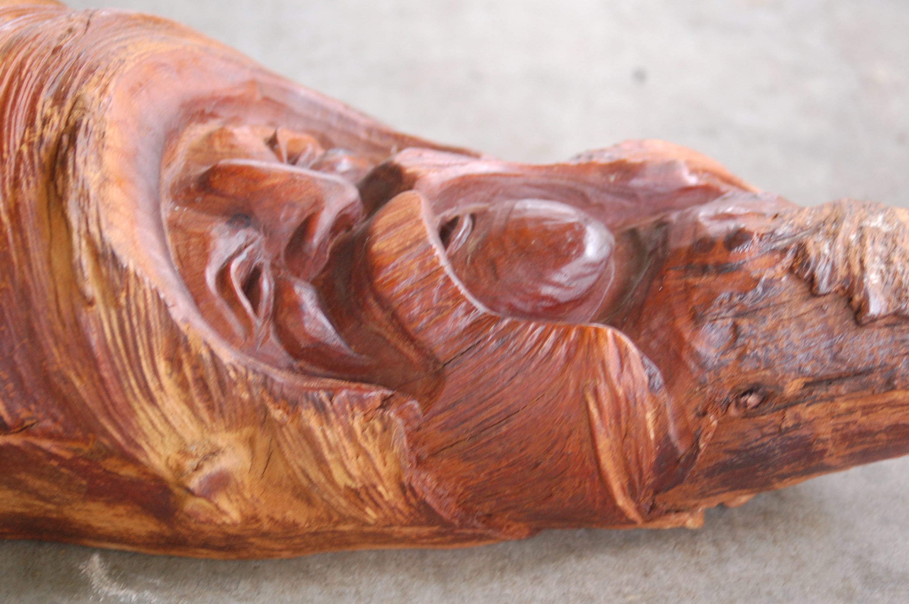 Large Wonderful Wells 17" * 7" * 5" Forest Tree Spirit Wizard Wood ...