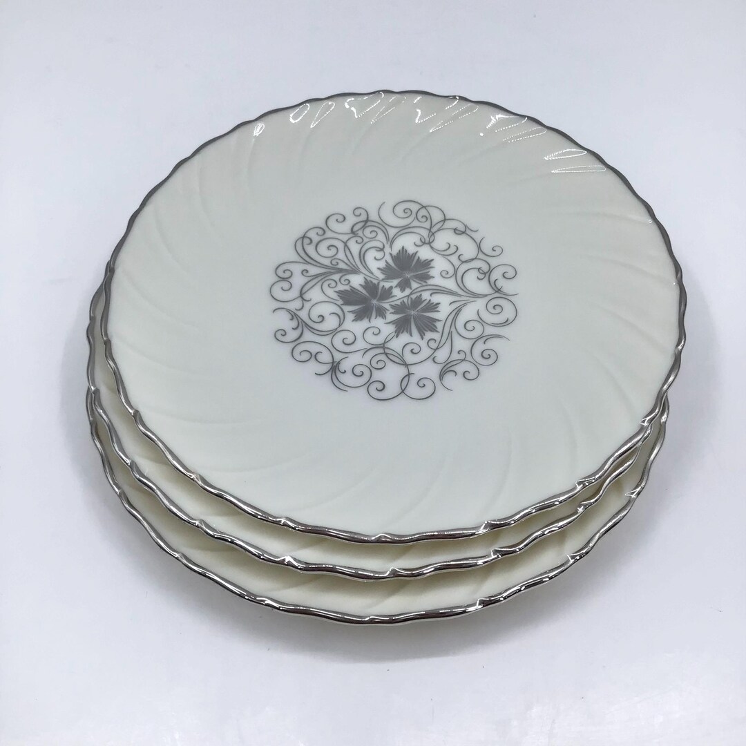 3 Mid-century Modern Lenox Valera Bread & Butter Plates Porcelain ...