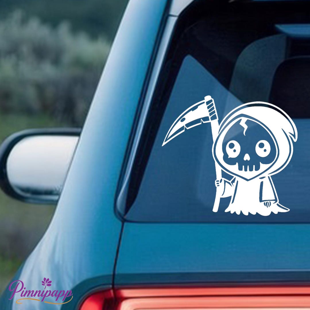Grim Reaper Vinyl Decal,car/laptop/window Decal,death and Scythe ...