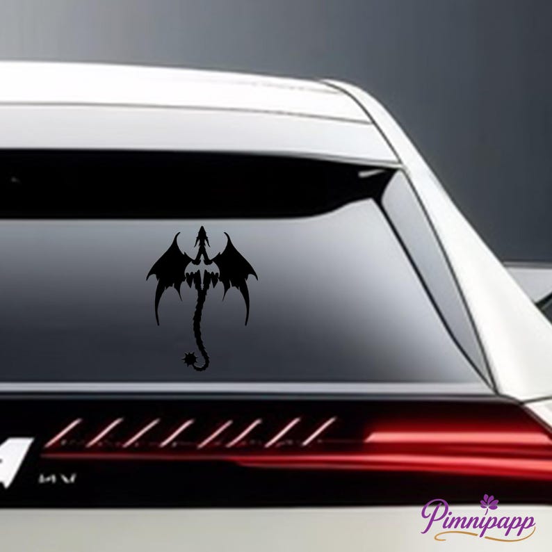 Fourth Wing Dragon Rider Decal,onyx Storm Dragon Symbol Sticker,bookish ...