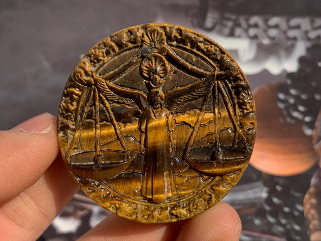1.8“+ Natural Tiger Eye Stone Quartz,libra Gemini,twelve Zodiac Signs ...