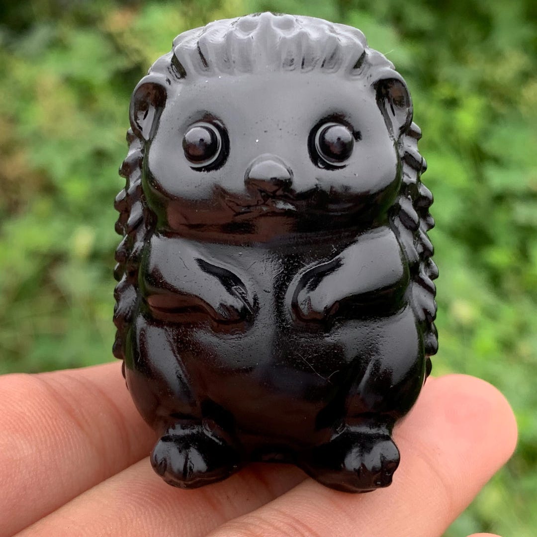2.1"+ Natural Obsidian Quartz,crystal Quartz,hedgehog,skull,crystal ...