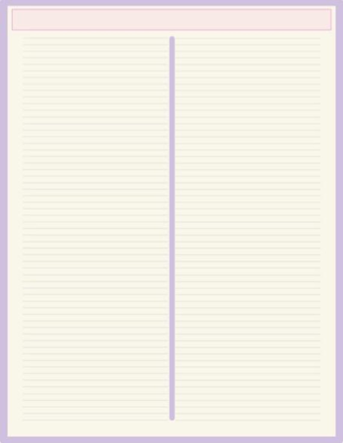 Goodnotes Digital Notebook Templates, Ruled and Columned PDF for Study ...