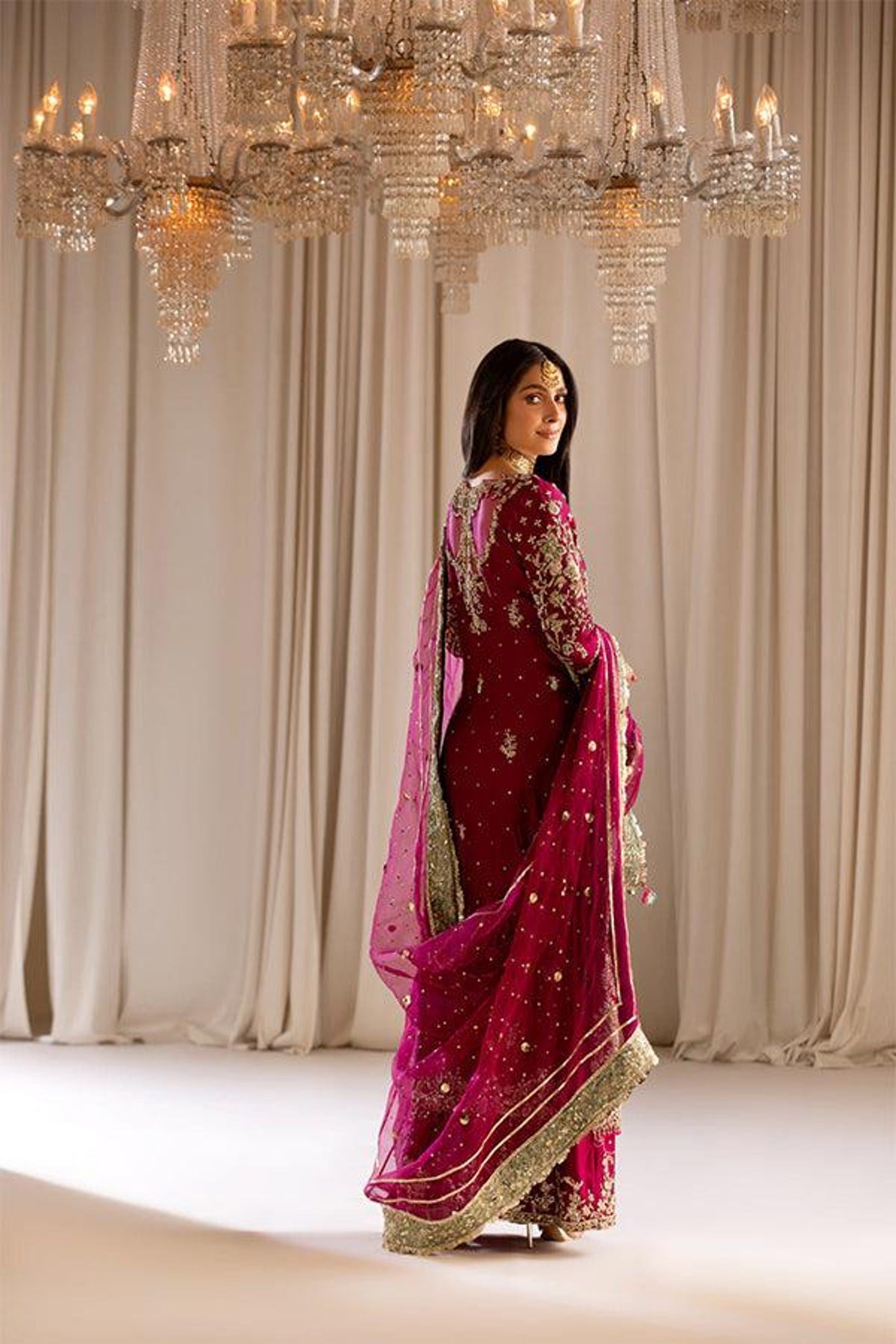 Red Lengha Sheesha Silk Lehenga Choli – Hand-embroidered Shirt ...