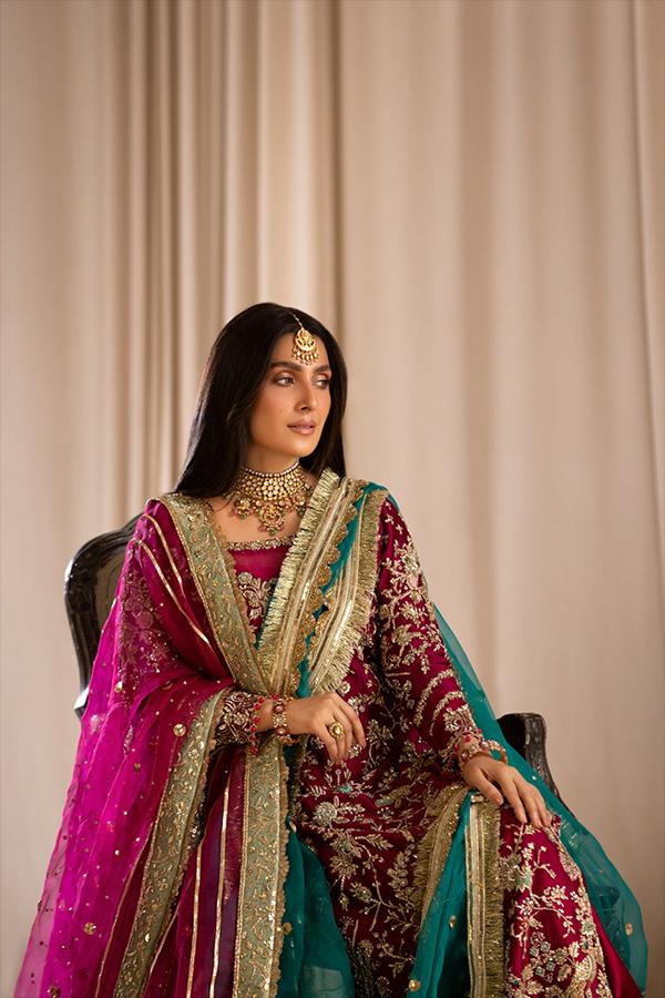 Red Lengha Sheesha Silk Lehenga Choli – Hand-embroidered Shirt ...