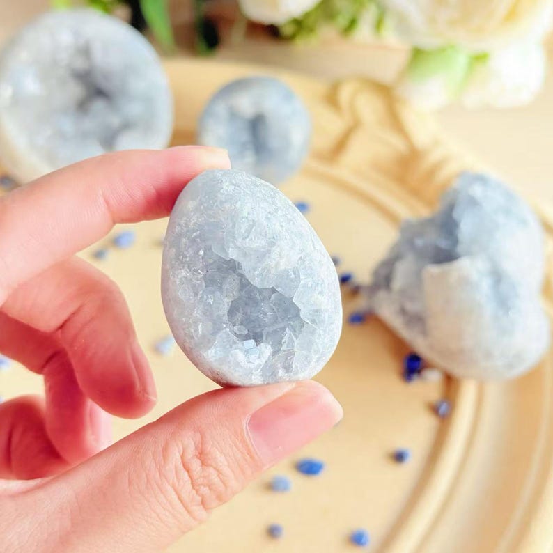 Natural Raw Blue Celestite, Celestite Crystal Cluster, Raw Celestite ...