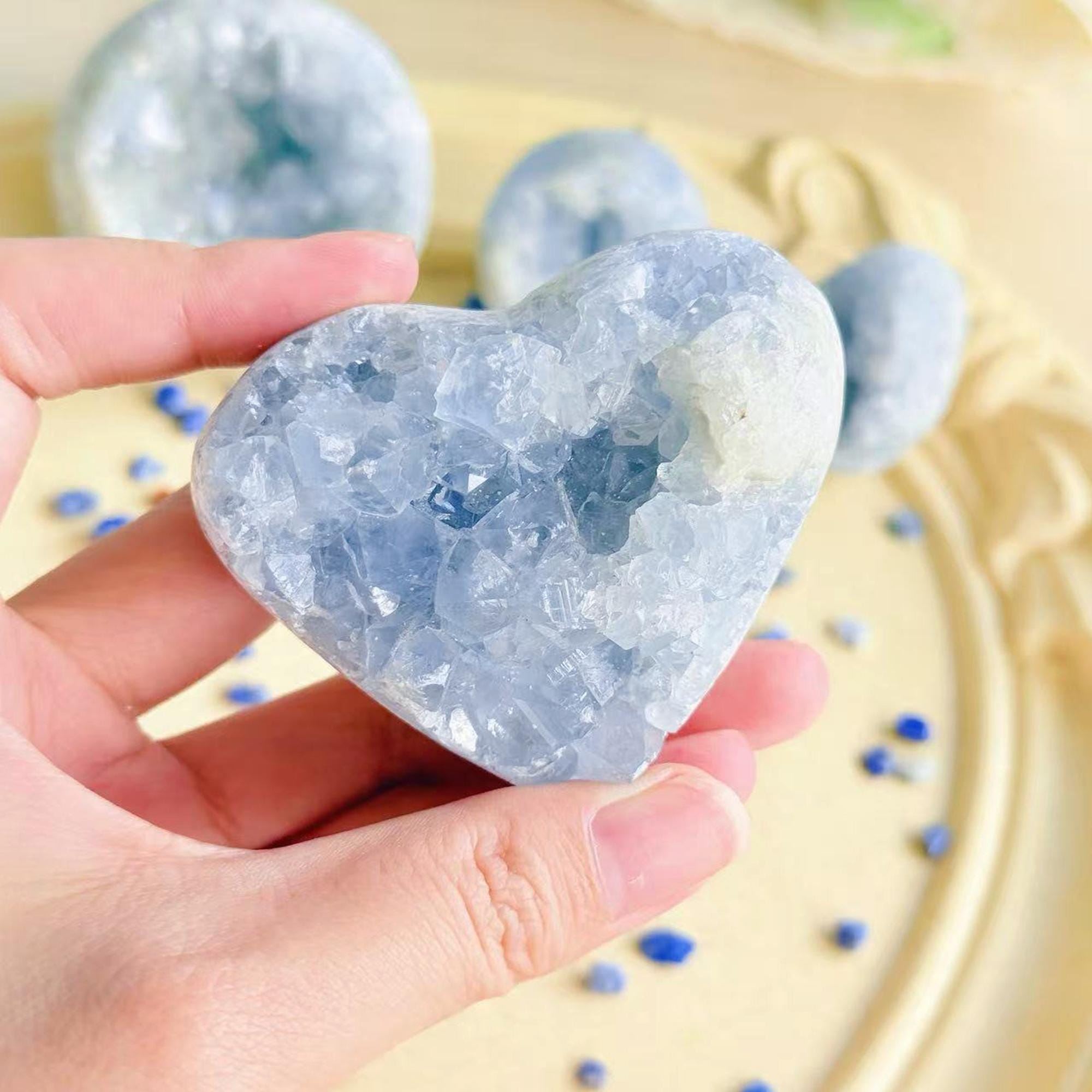 Natural Raw Blue Celestite, Celestite Crystal Cluster, Raw Celestite ...