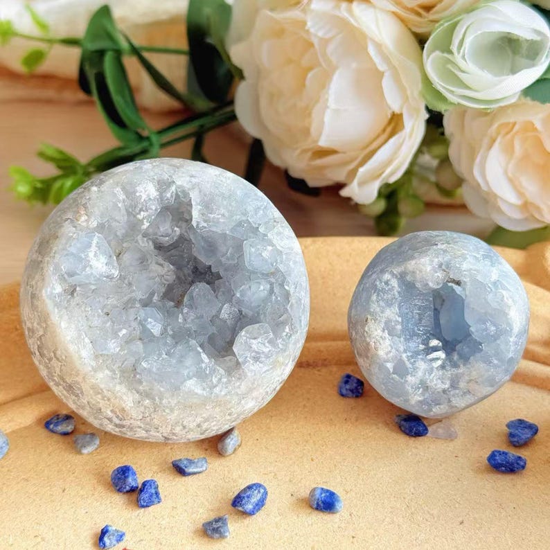 Natural Raw Blue Celestite, Celestite Crystal Cluster, Raw Celestite ...