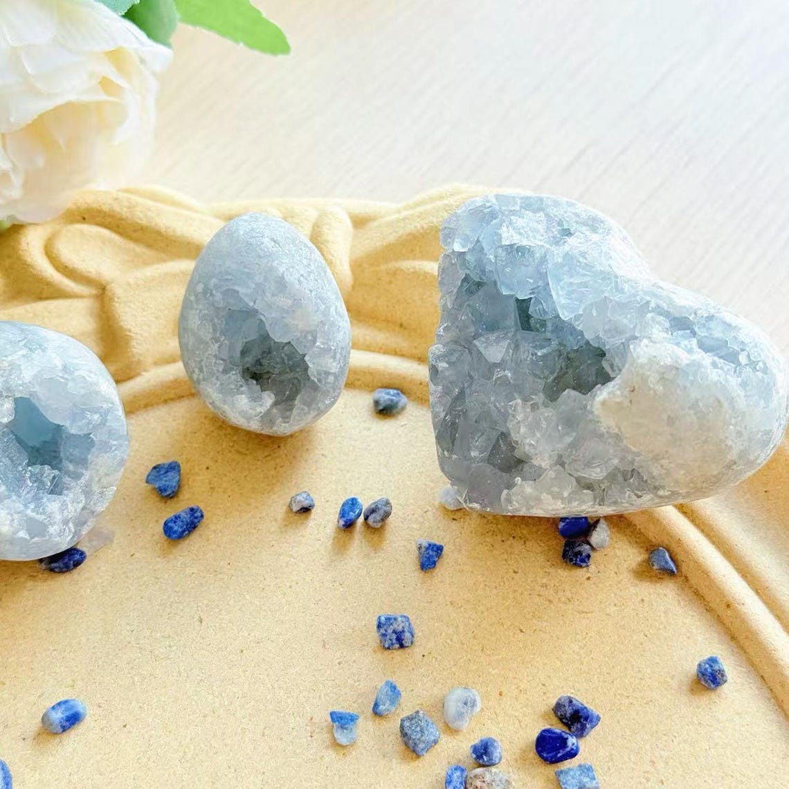Natural Raw Blue Celestite, Celestite Crystal Cluster, Raw Celestite ...