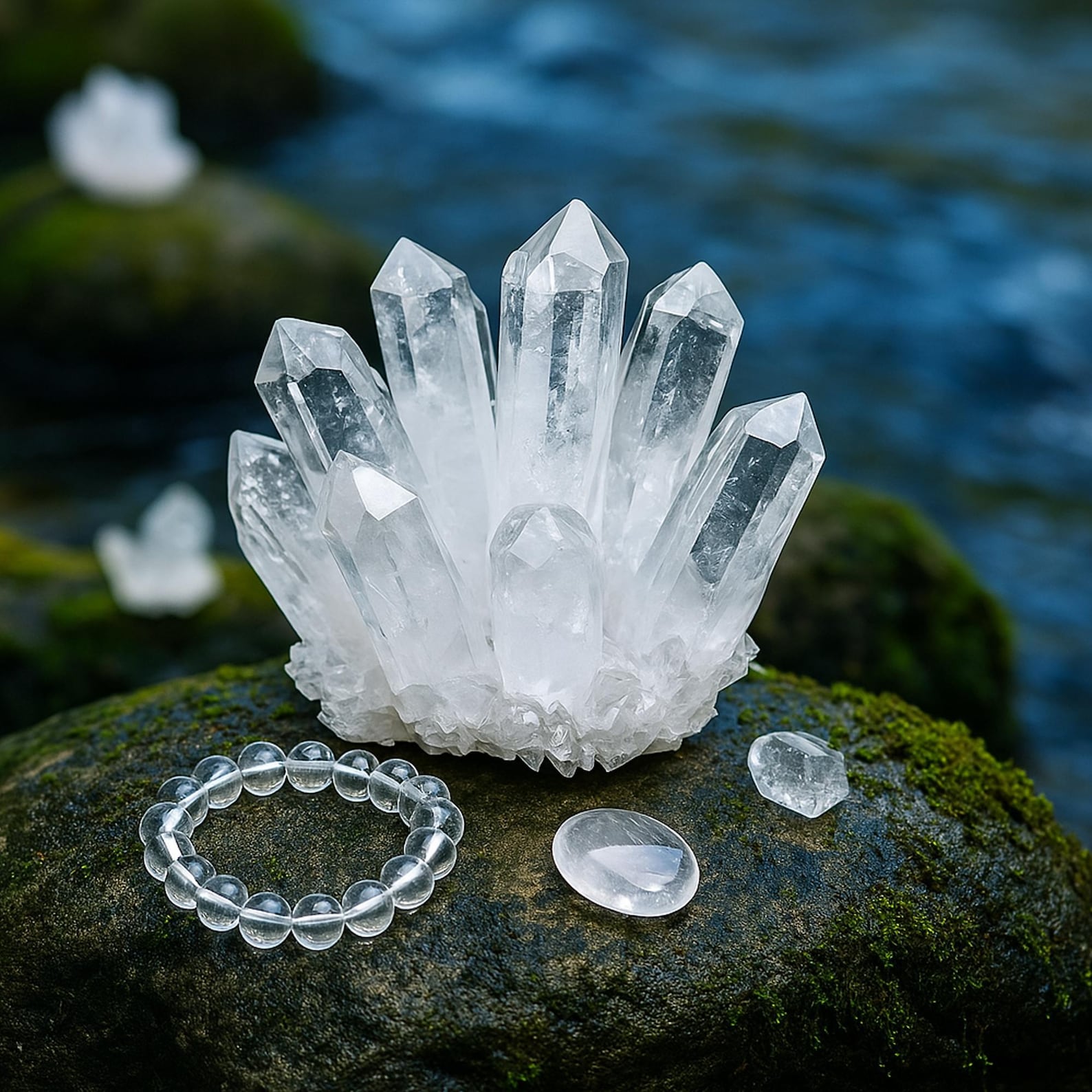 Natural Green Phantom Crystal, Ghost Quartz Crystal Cluster Healing ...