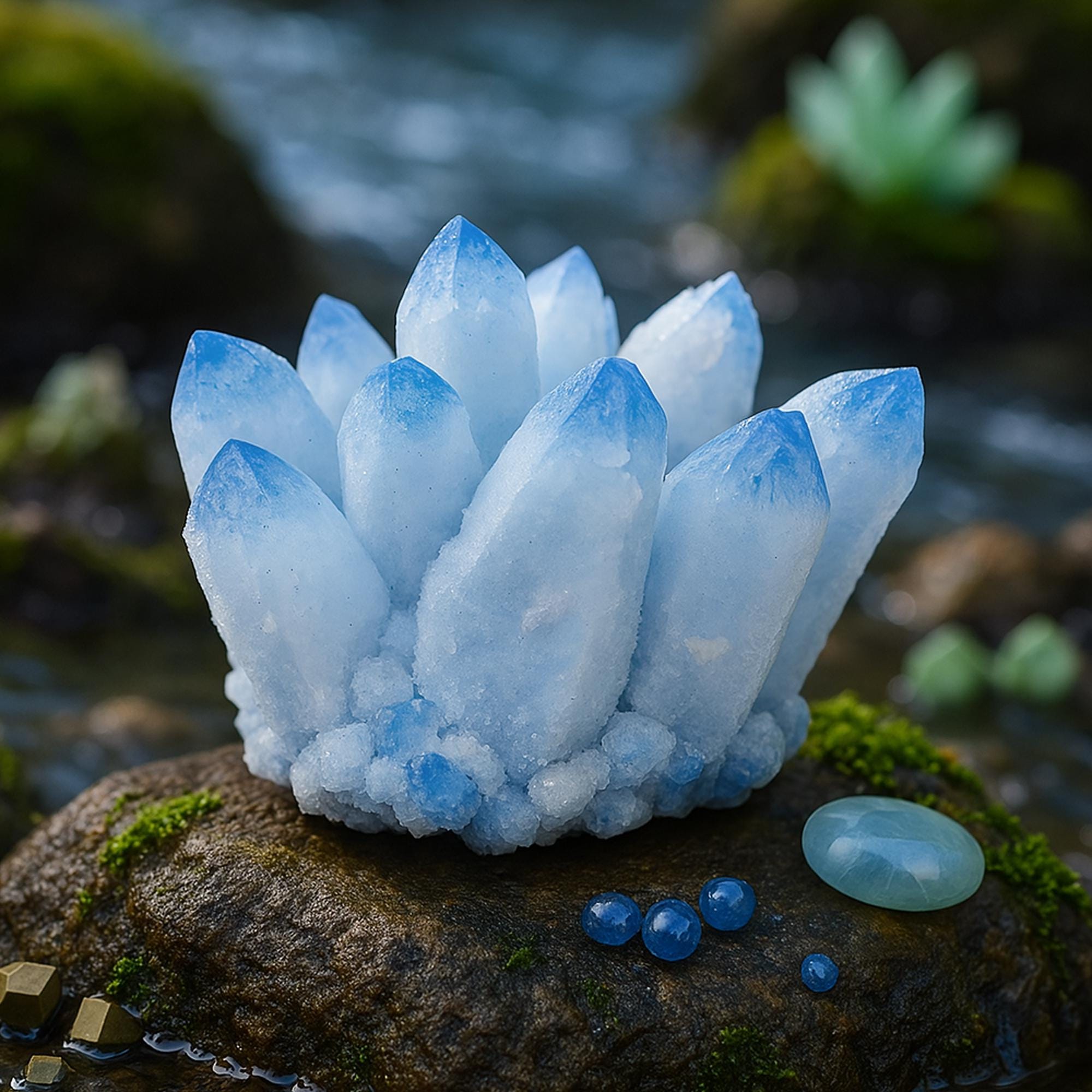 Natural Green Phantom Crystal, Ghost Quartz Crystal Cluster Healing ...
