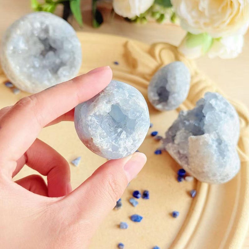 Natural Raw Blue Celestite, Celestite Crystal Cluster, Raw Celestite ...