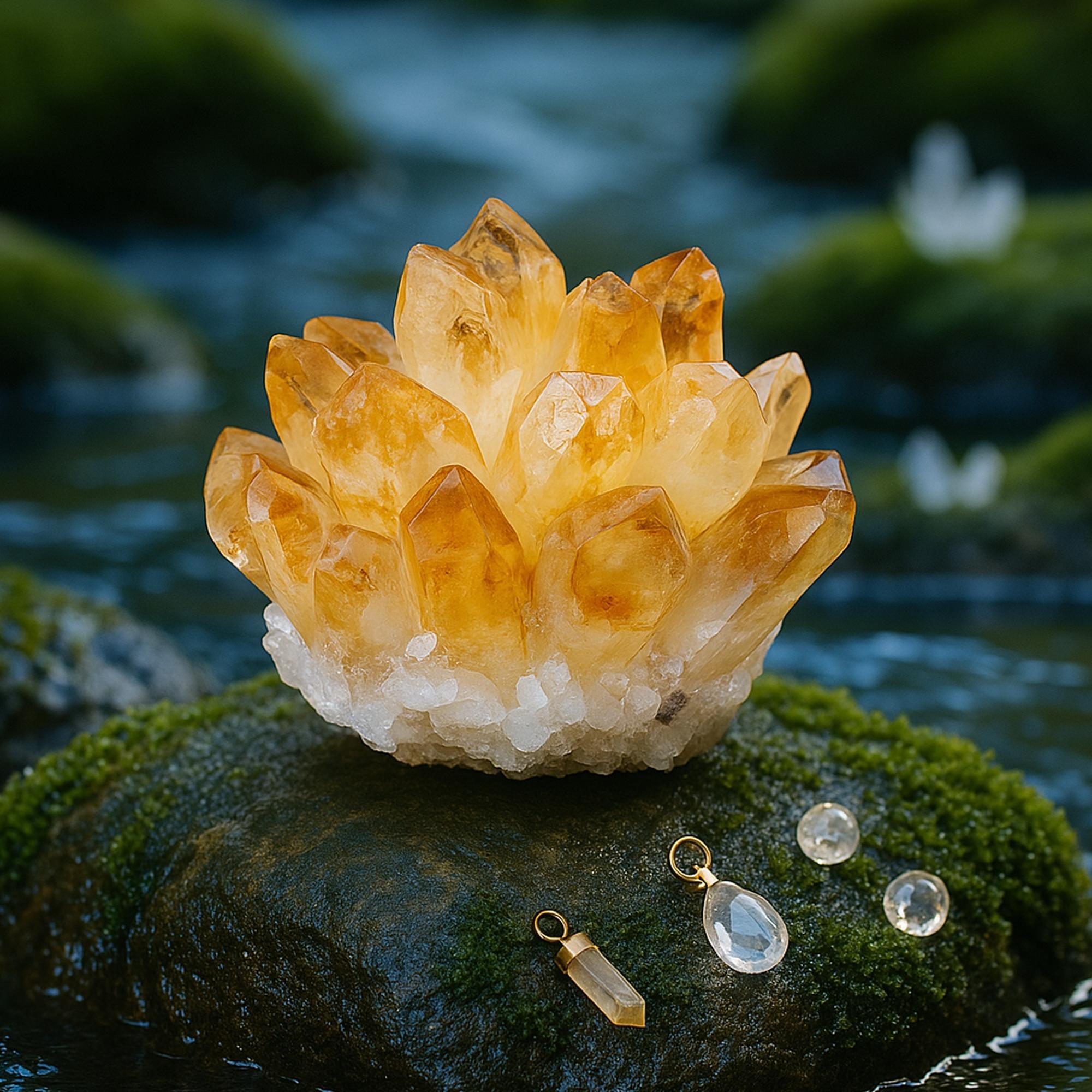 Natural Green Phantom Crystal, Ghost Quartz Crystal Cluster Healing ...