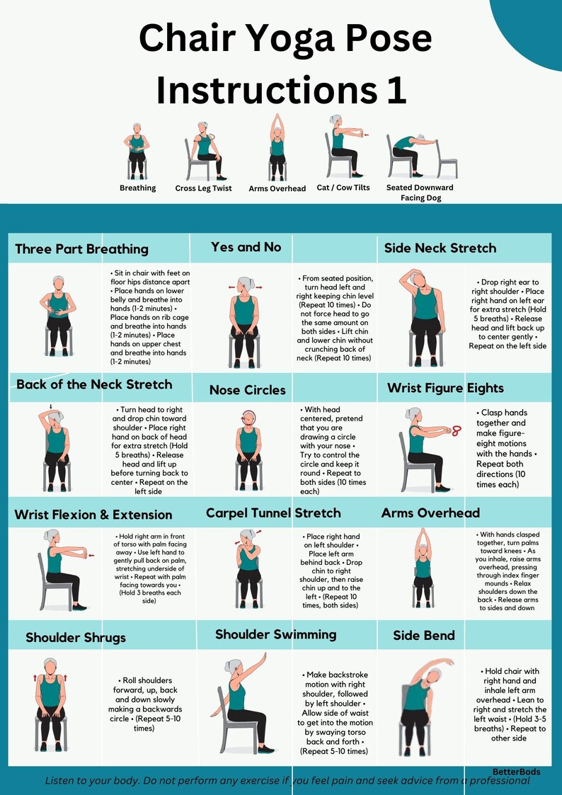 Athletic Yoga Poses Flash Cards Power Exercises for Sportspeople ...