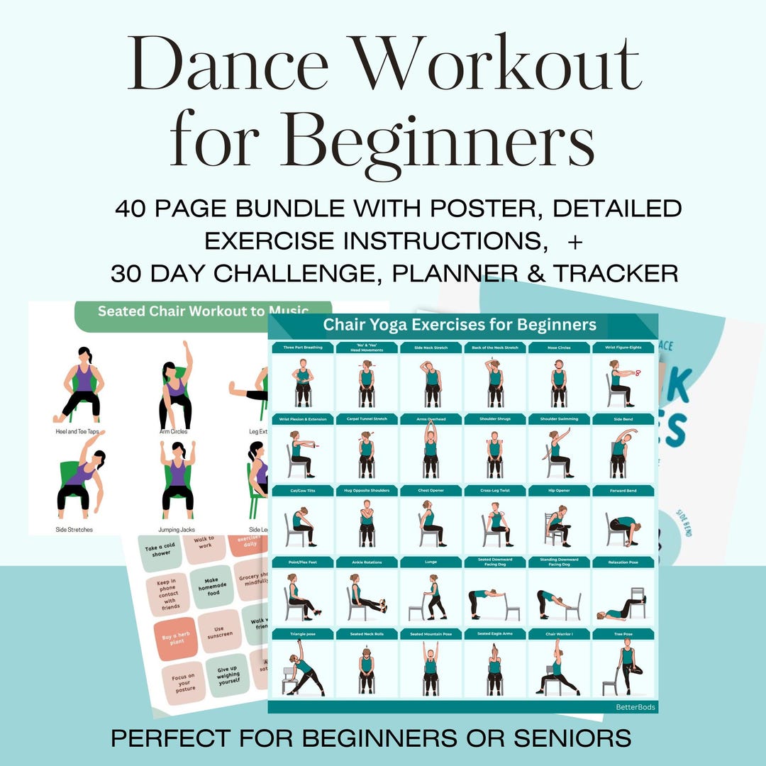 30 Dance Chair Workout Seated Stretches Exercise to Music Routine ...