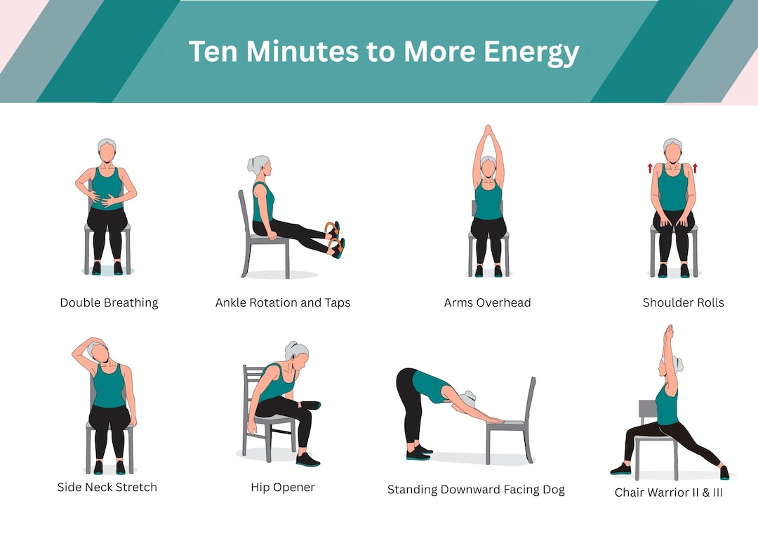 39 Energizing Chair Yoga Exercises Recharge Improve Your Energy Levels ...