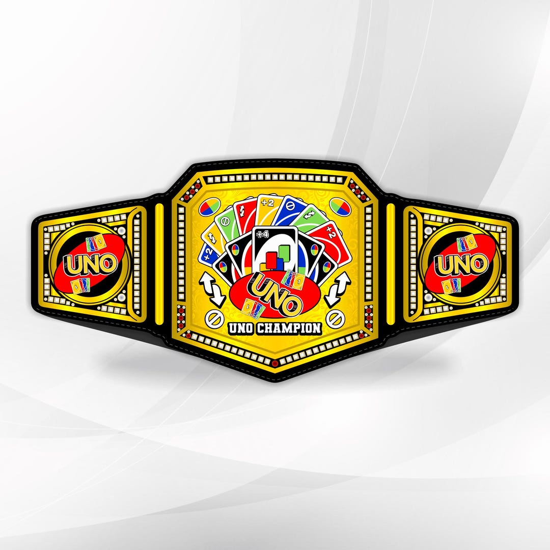 Uno Championship Belt With FREE T-SHIRT - Etsy
