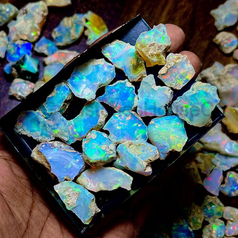 Big Ethiopian Opal Rough, Big Opal Raw, Welo Fire Opal, Opal Rough ...