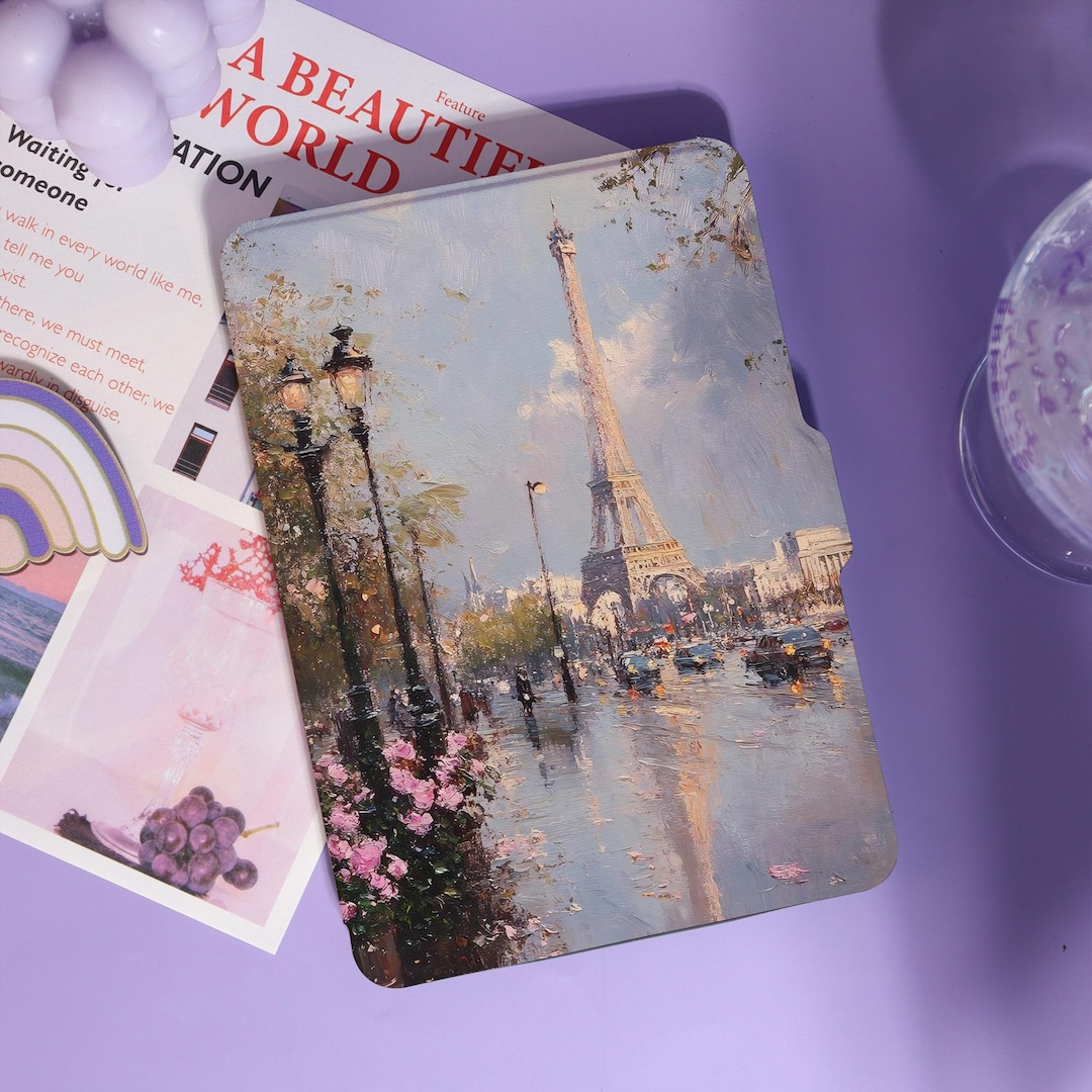Oil Painting Eiffel Tower Kindle Case, All New Kindle Paperwhite 12th ...