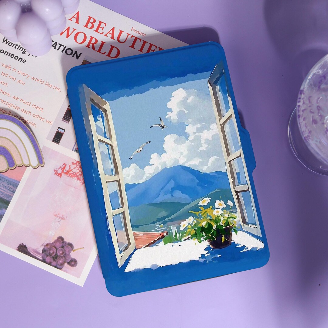 Oil Painting Window View Kindle Case, All New Kindle Paperwhite 12th ...