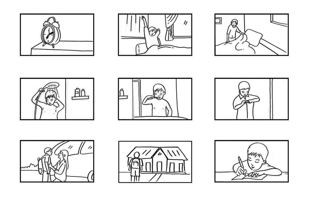 Storyboard About Daily Activities for Tasks - Etsy