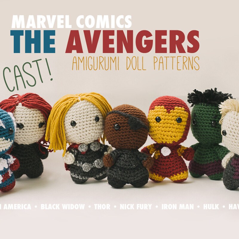 Crochet Patterns Avengers - Etsy