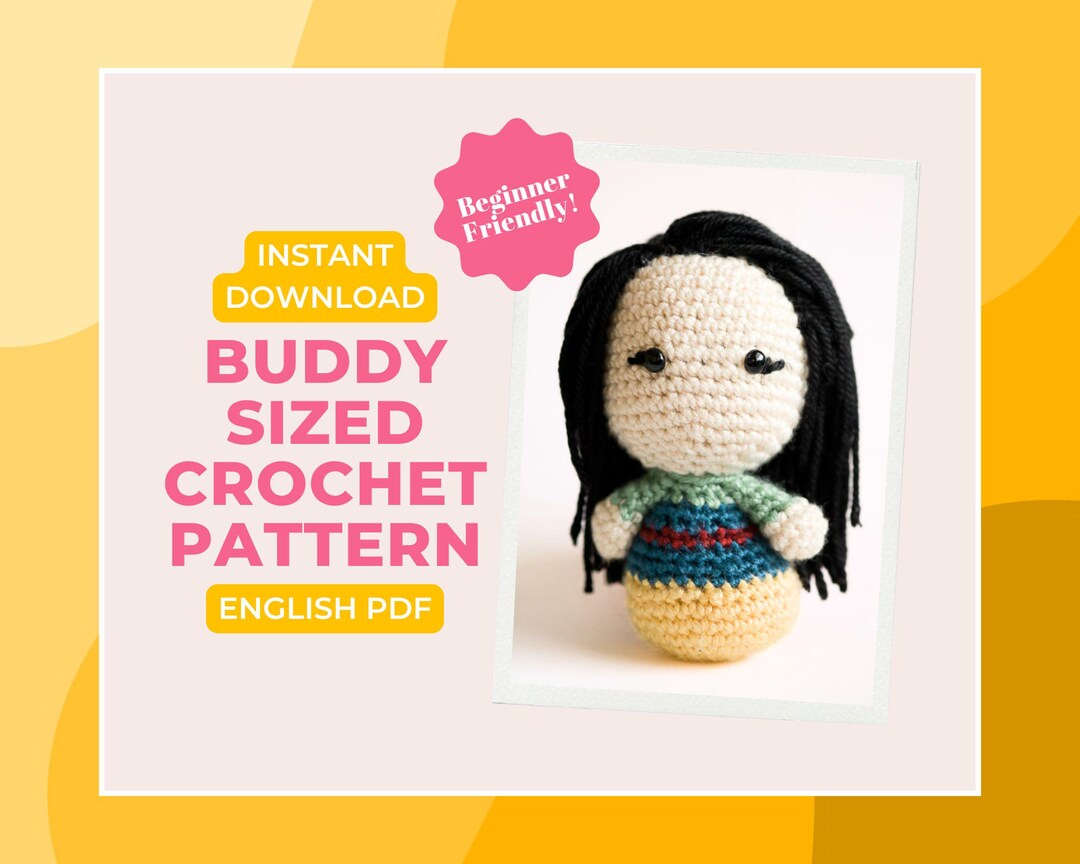 Amigurumi Crochet Doll Pattern - Mulan - Buddy Size - English PDF ...