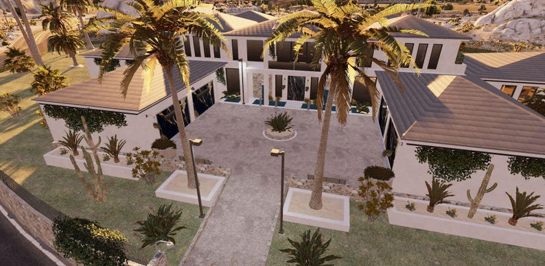 Desert Mansion Fivem MLO - Custom Luxury Estate for Roleplay Servers ...