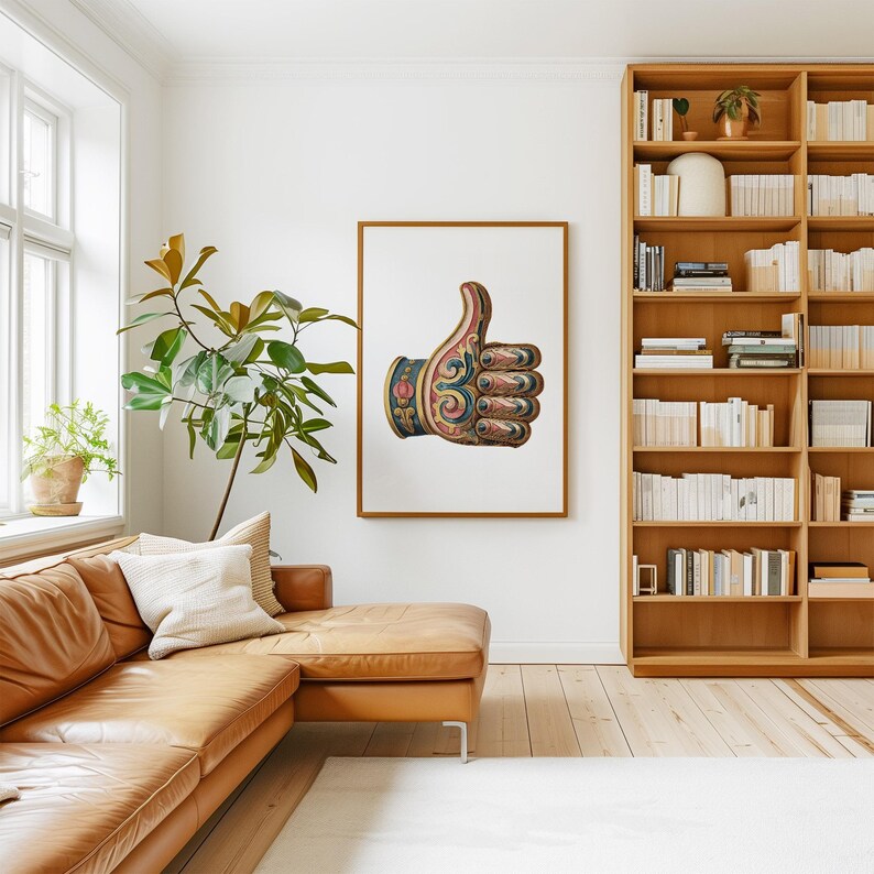 Medieval Thumbs up Emoji Art Print: Illuminated Manuscript (digital ...