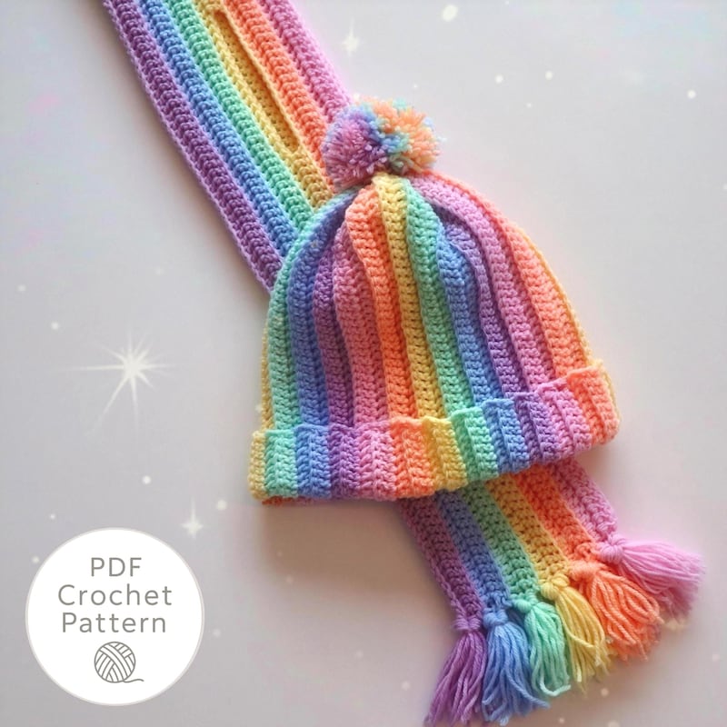 Rainbow Knit Projects - Etsy