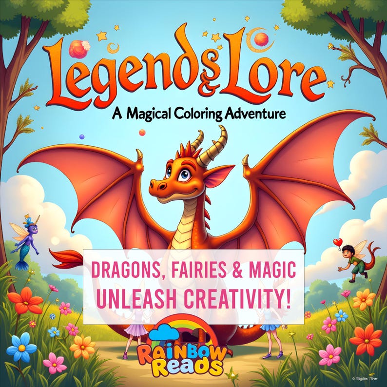 Legends & Lore: A Magical Coloring Adventure | A Coloring Book of Myths ...