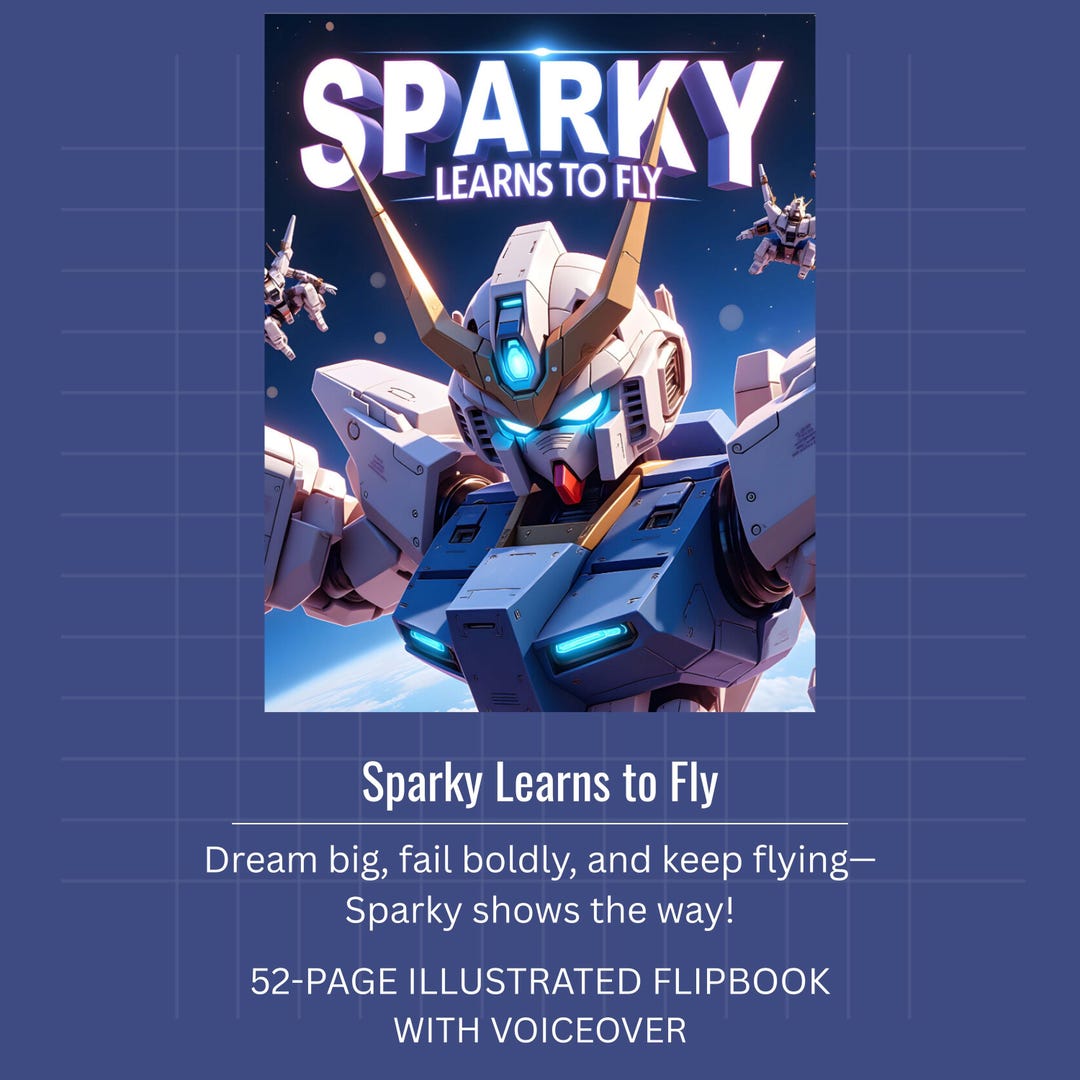 Sparky Learns to Fly: - the Sky is the Limit | Flipbook With Voiceover ...