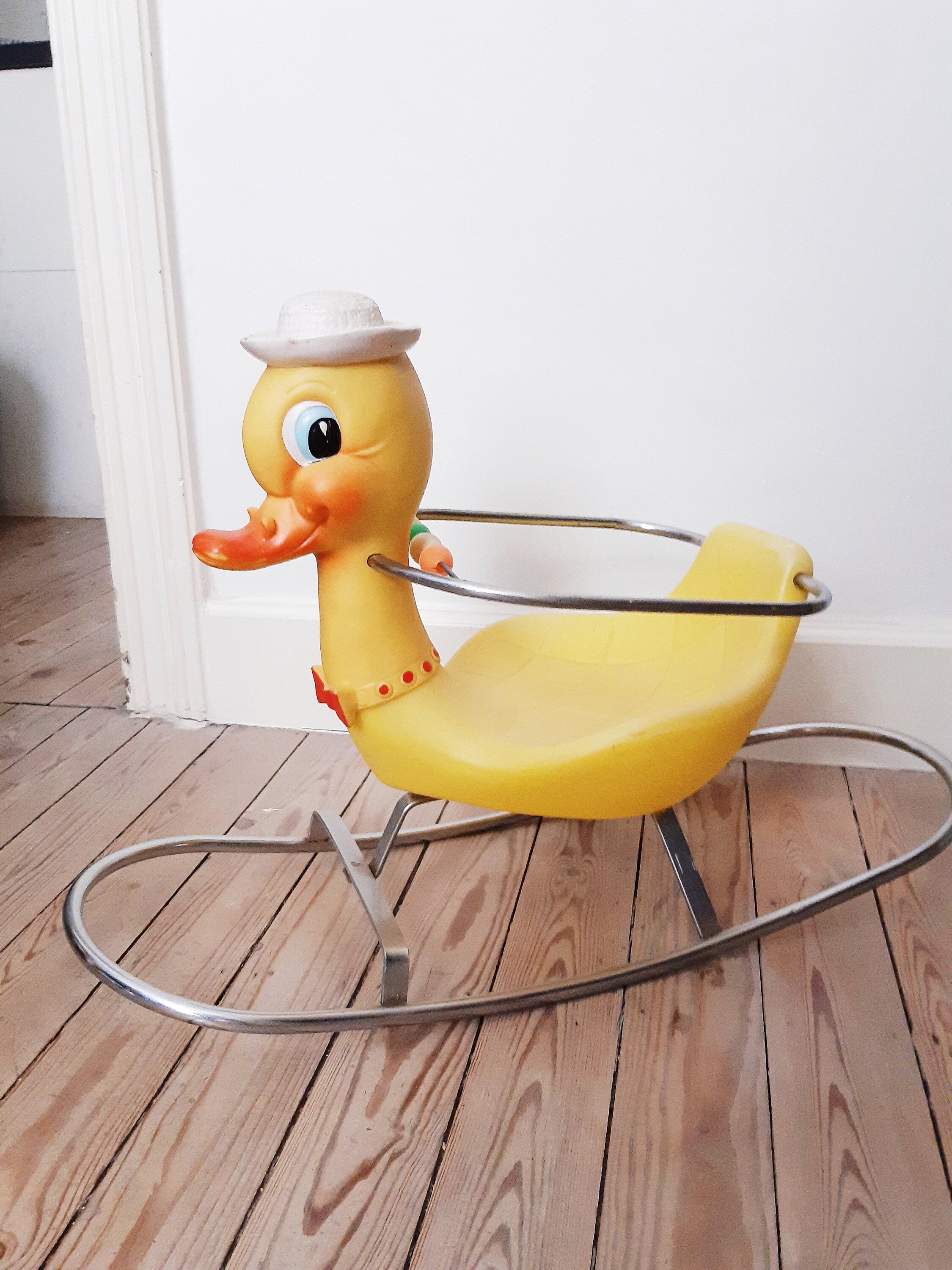 Vintage 1960s Canova Rocking Duck With Hat. Italian Mid Century Vintage ...