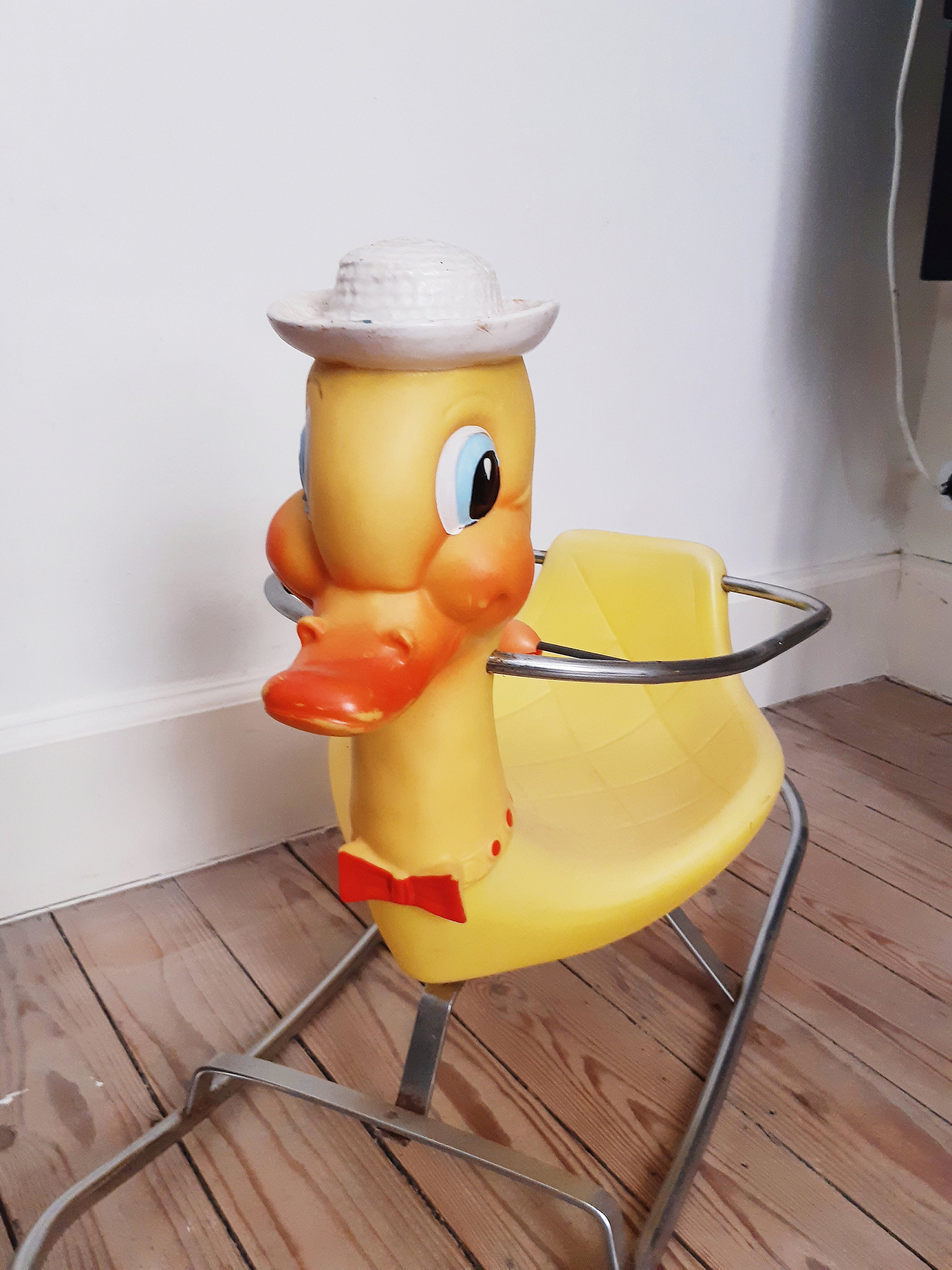 Vintage 1960s Canova Rocking Duck With Hat. Italian Mid Century Vintage ...