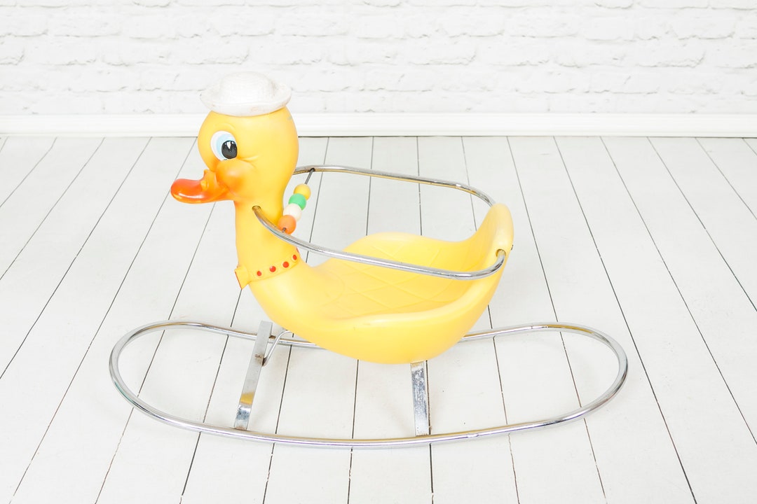 Vintage 1960s Canova Rocking Duck With Hat. Italian Mid Century Vintage ...