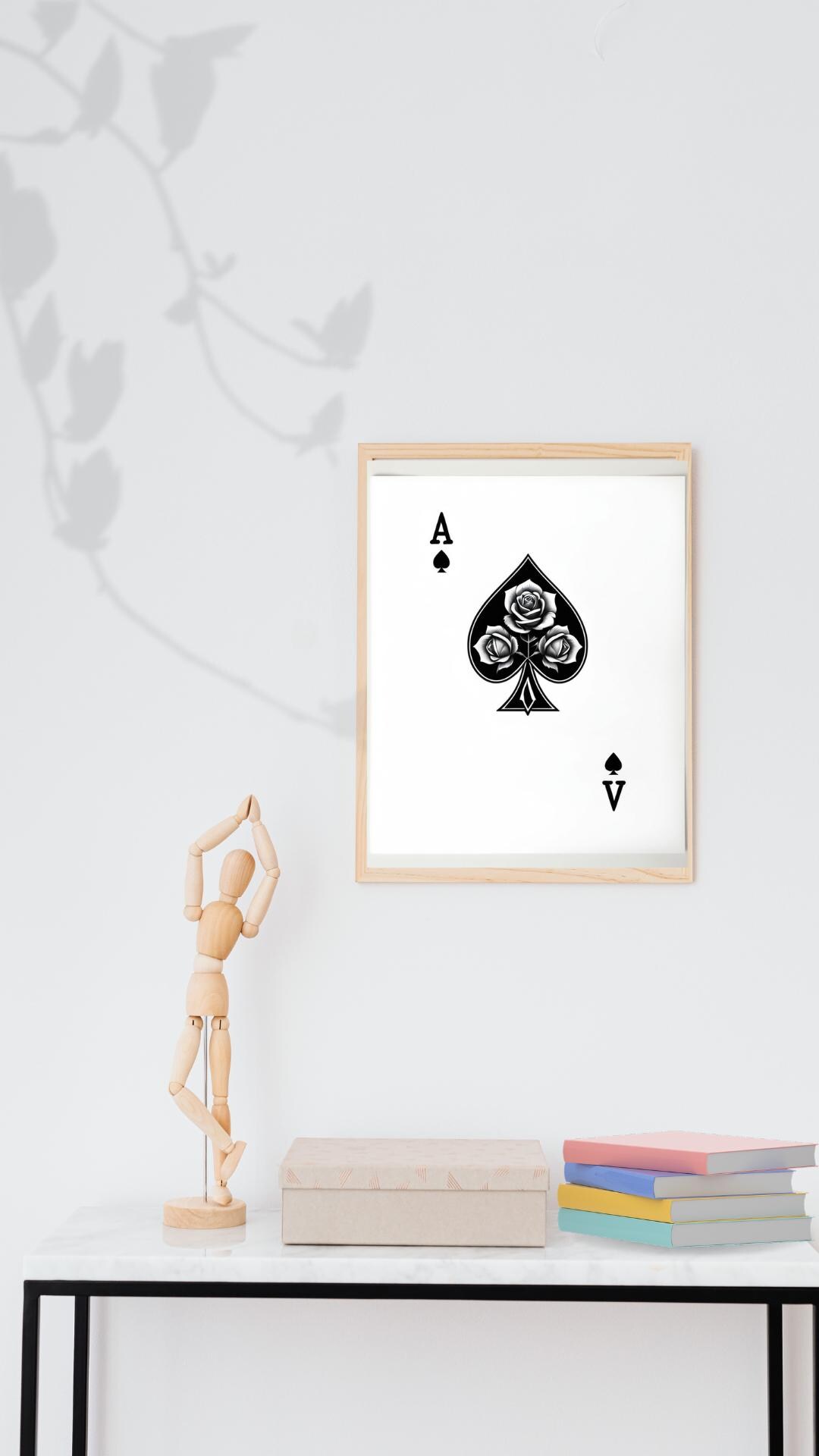 Ace of Spades Roses Artwork for Decoration - Etsy