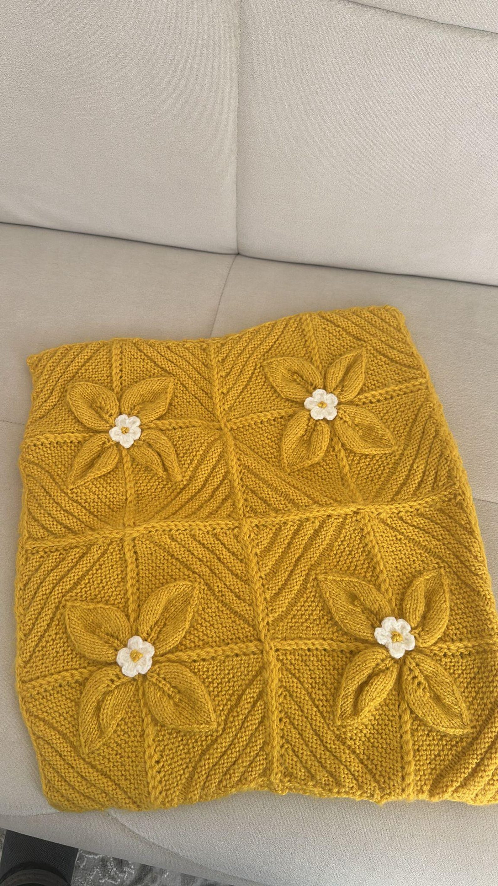 Mustard Yellow Flower Crotchet Doily - Etsy
